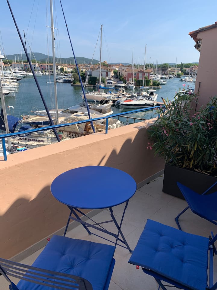 Grimaldines 28 Terrasse Sur La Marina Port Grimaud - Grimaud