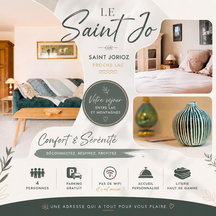 * Le Saint Jo, Proche Du Lac Et Confortable * - Annecy