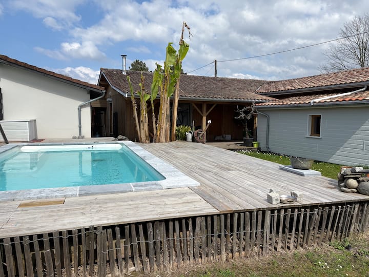 Maison Ave Piscine - Le Porge