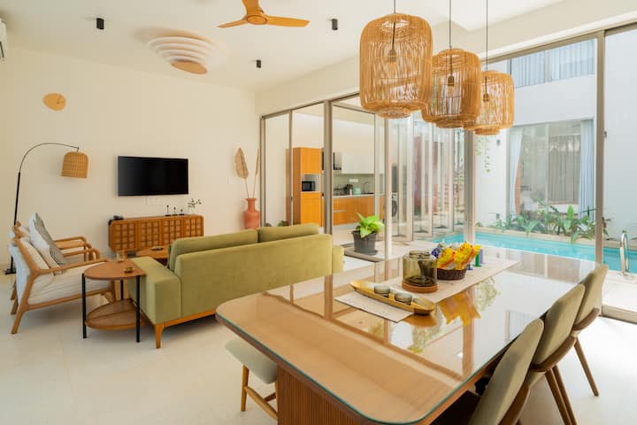 Elivaas Mirai Aries - 2bhk W/pool Near Beaches - Goa
