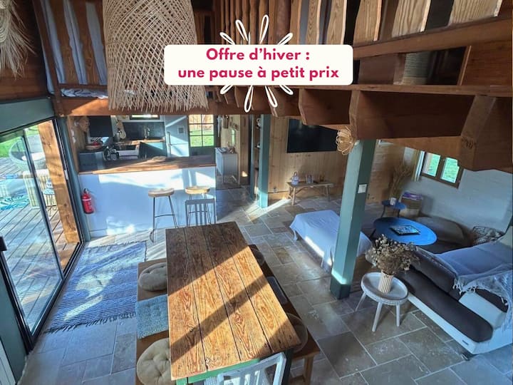 Havre De Paix Avec Piscine Pour Séjours En Famille - Landes