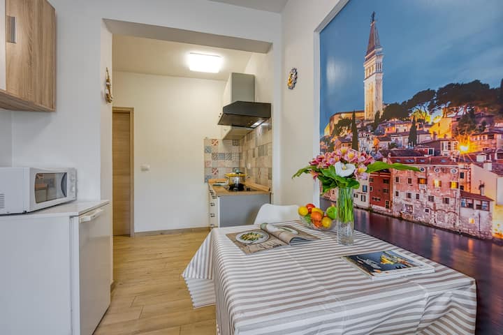 Novouređeni Apartman Za 2 S Parkingom - Rovinj
