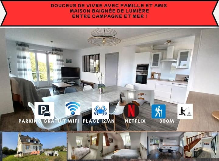 Maison Villa Familiale Terre & Mer. - Plérin