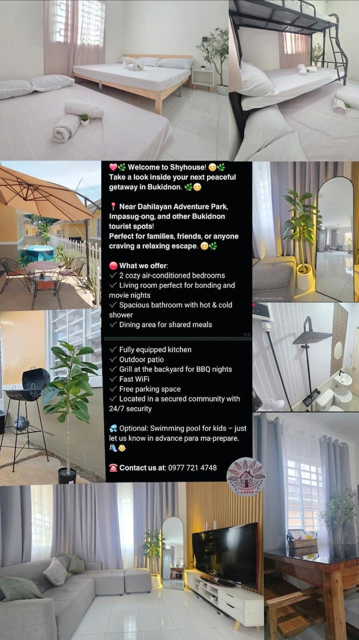 Dahilayan Bukidnon Shyhouse Airbnb - Manolo Fortich