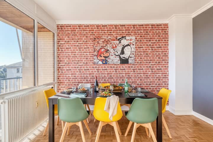 Ps4, Parking Gratuit, Balcon, 100m², Wi-fi Rapide - Angers