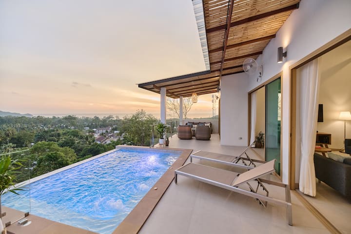 Modern 2br Villa | Salt Pool, Jacuzzi & Ocean View - Thailand