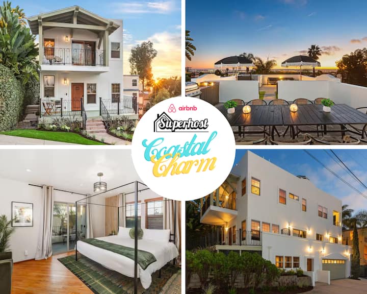 Bay & City Views | Sundeck | Hot Tub | King Beds - Point Loma - San Diego