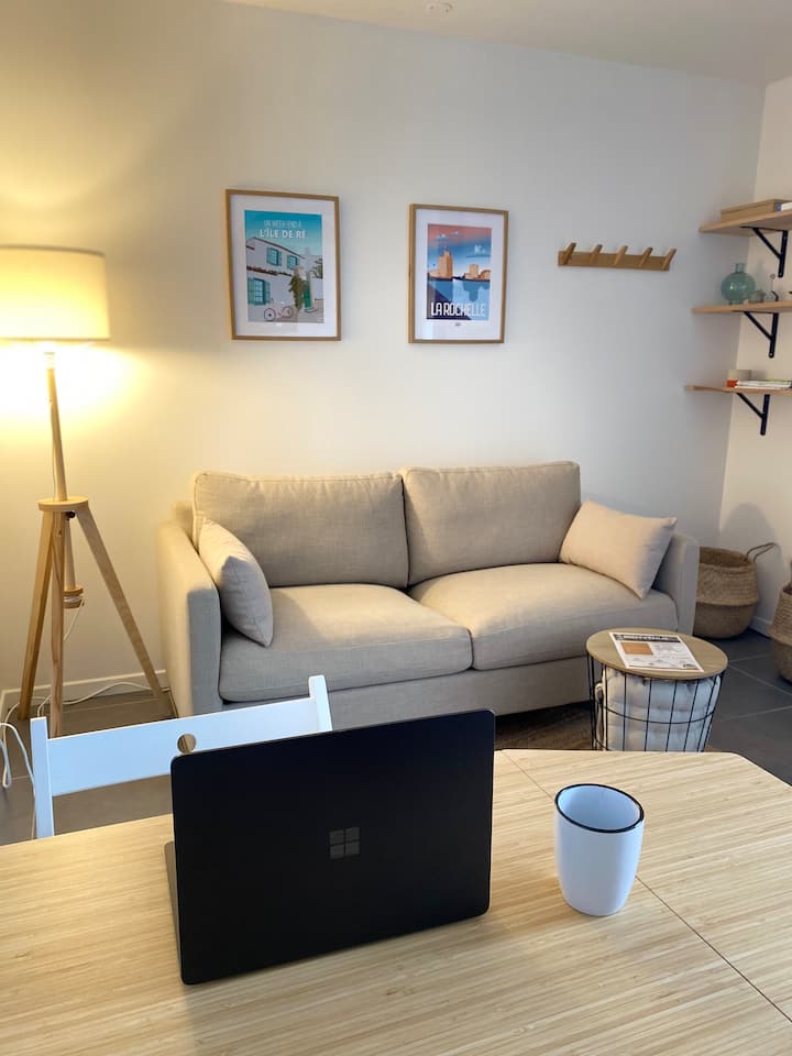 Mooney, T2, Wifi , Terrasse Sur Jardin, Parking - La Rochelle