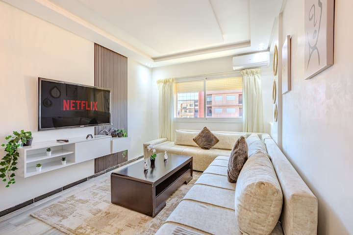 Appartement Spacieux 3 Chambres - Marrakech