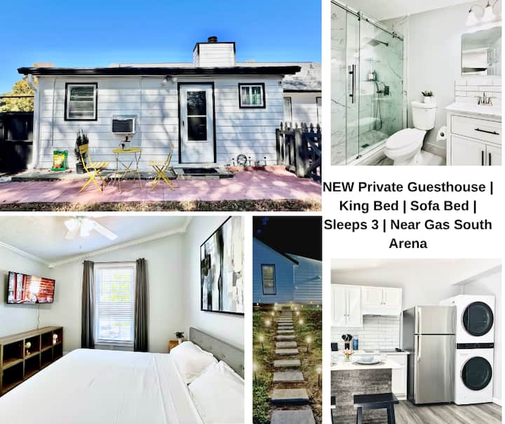 Entire Guesthouse | King Bed | Sleeps 3| Gas South - Lawrenceville, GA