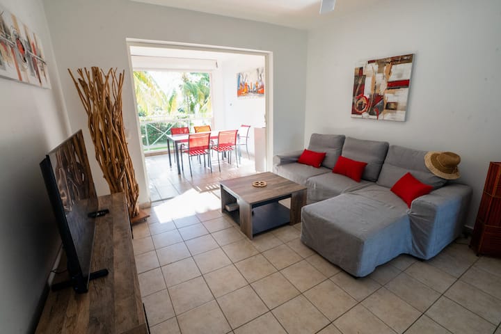 Appartement Crystal Golf Beach Vue Mer Tout à Pied - Guadeloupe