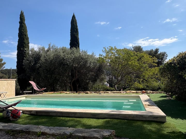 Cassis Appt. T2 Avec Piscine Et Parking Intérieur - Plage du Bestouan