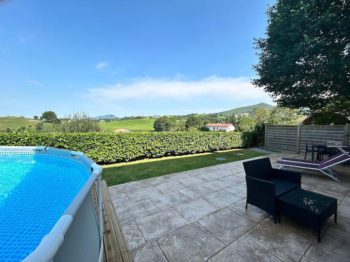 Pool-privé-clim-pets-parking-close To Village - Espelette