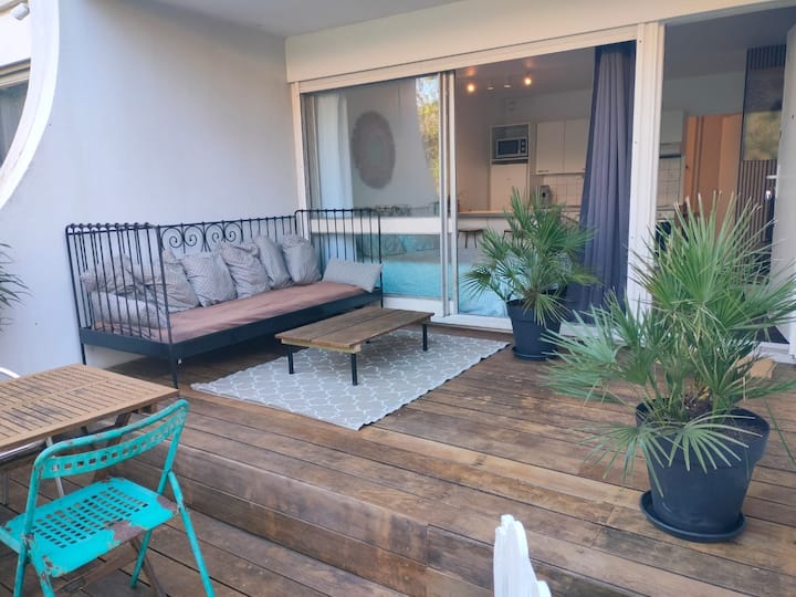 Studio Terrasse Hôpitaux Facultés Montpellier - Montpellier