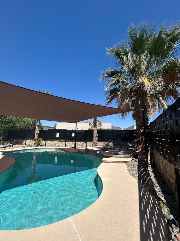 Sun City Family Retreat: Pool, Hot Tub & Billards - El Paso, TX