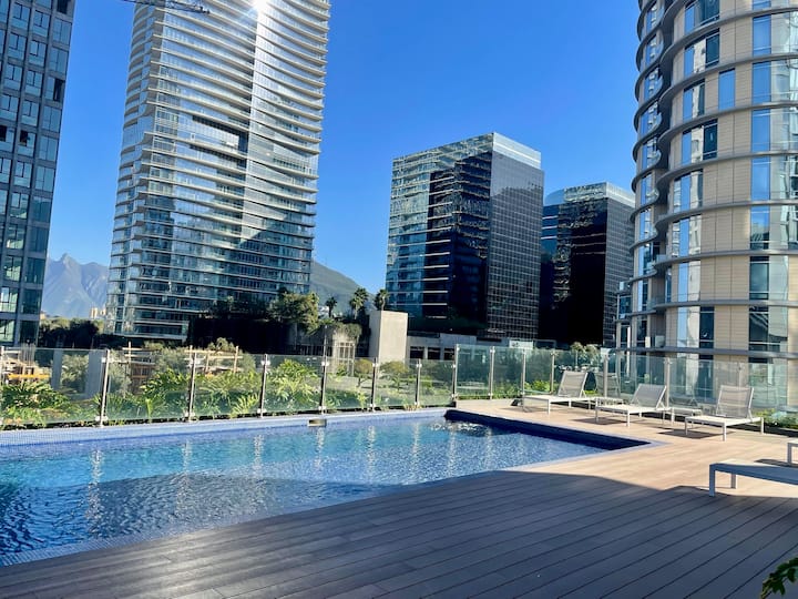 Arboleda Spgg | 1br W/ Pool & Prime Location - San Pedro Garza García