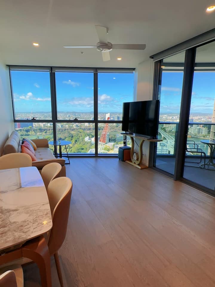 Ella · Queens Wharf River View Lux 2br Gym/sauna/c - 布里斯班