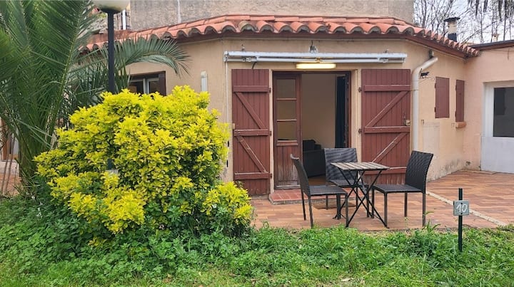 Studio Centre, Parking Privé Fermé, Jardin, Clim - Collioure