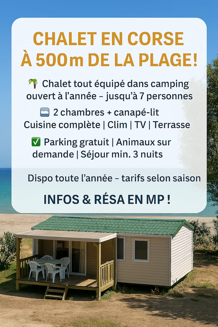 Chalet En Bord De Mer Climatisé - Corse