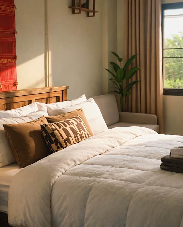 Cozy House ติดตลาดคนเดินวันเสาร์ยอดนิยม~บ้านทั้งหลัง วิวภูเขา - Chiang Mai