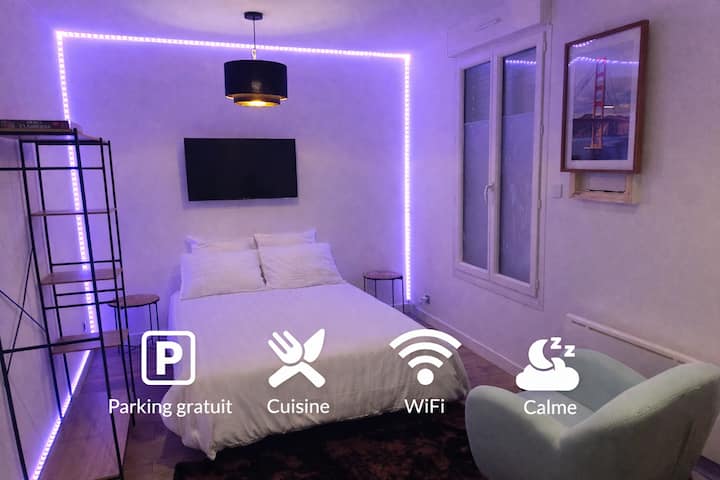 Cocooning & Led, Parking Gratuit Wifi Calme - Le Havre
