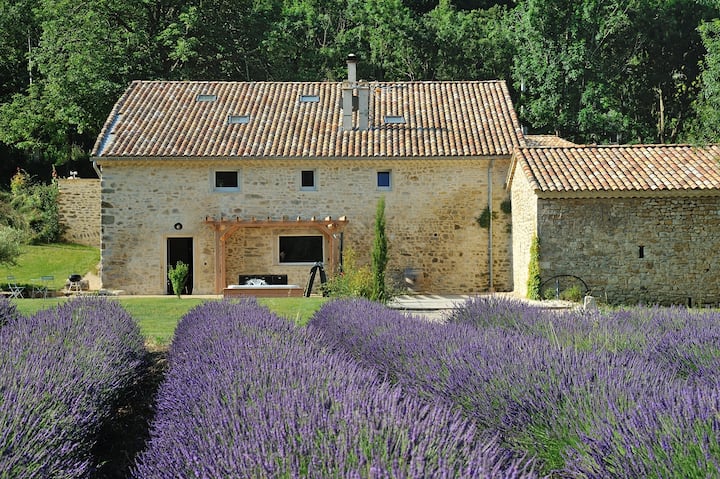 Camin'hôte Gîte Drôme Spa " Lavande & Marronnier " - Dieulefit