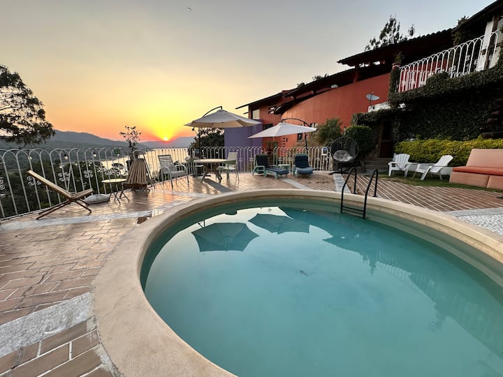 Cabaña Vista Al Lago, Alberca Climatizada Y Rio 3 - Valle de Bravo