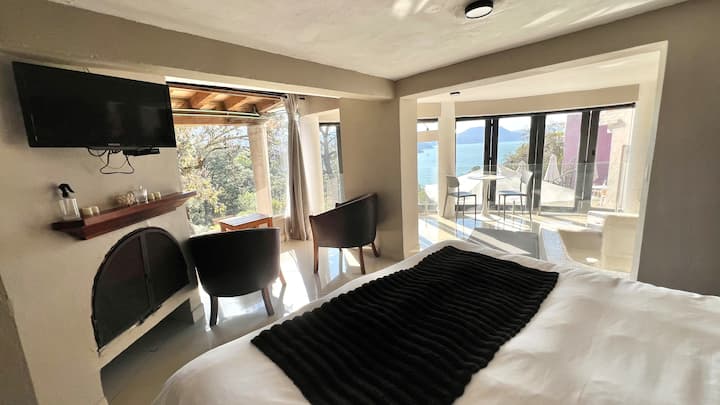 Depa Jacuzzi Vista Lago Cascada. Alberca 5 - Valle de Bravo