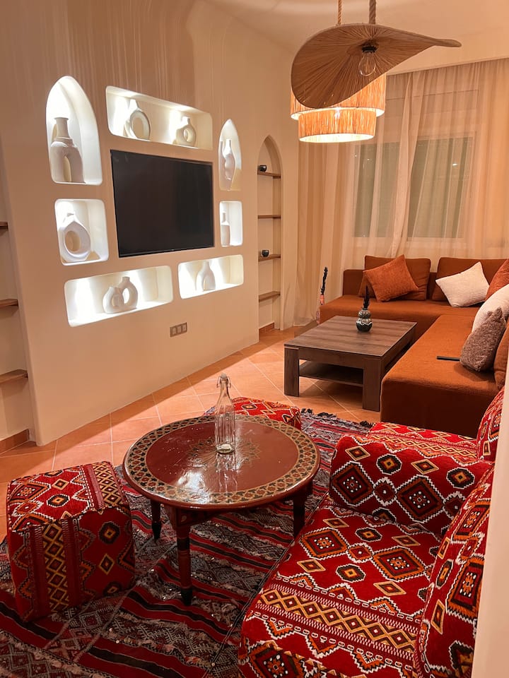 Cosy Riad Appart 2 Ch à Guéliz Marrakech - Maroc