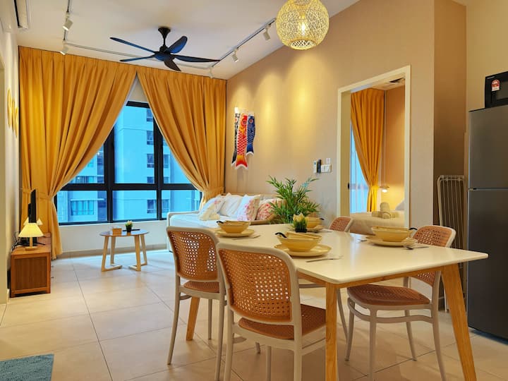 Homely Muji Suite 3br2b8pax At Equine *Free Wifi - Seri Kembangan