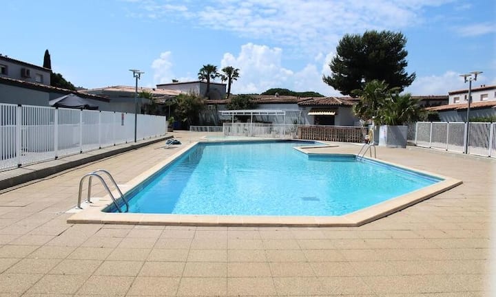 Maisonnette Clim Piscine Plage 4 Pers - Saint-Cyprien