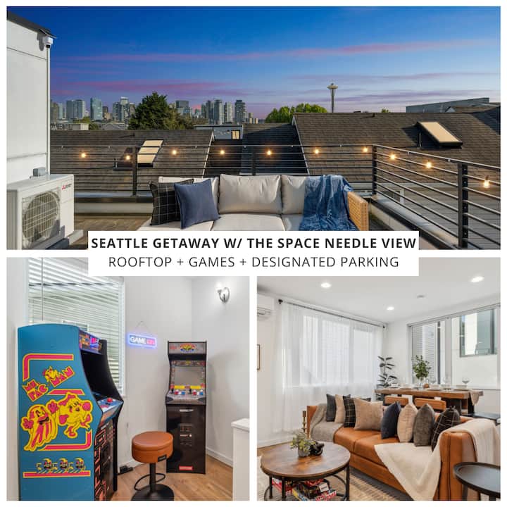 *Luxe* Seattle Getaway|space Needle View, Rooftop - Seattle, WA