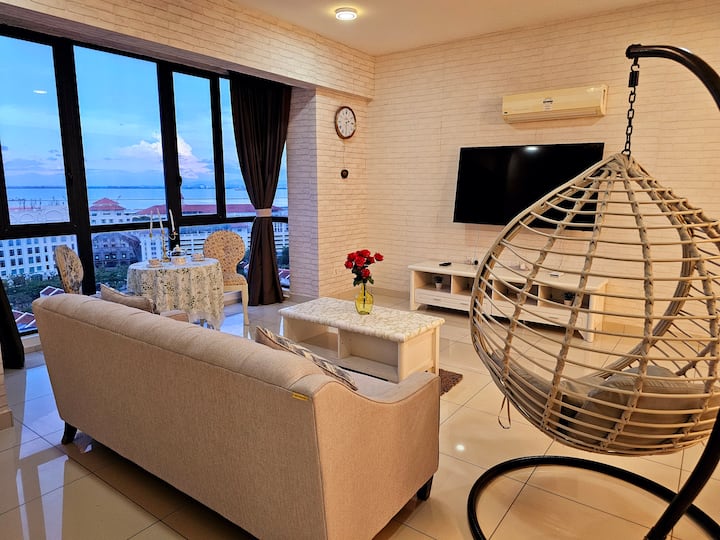 Jazz 2br French Romance Seaview Near Gurney - Penang