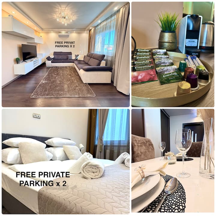 Stylish Apt• Living Room •Balcony•free Parking - Kecskemét