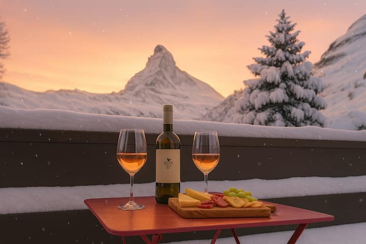 Real Matterhorn View & Private Balcony Cosy Well Located - Zermatt