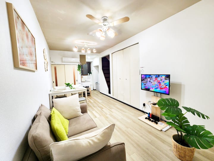 Namba 13min｜6min Walk｜48㎡ Entire｜up To 6 - Osaka