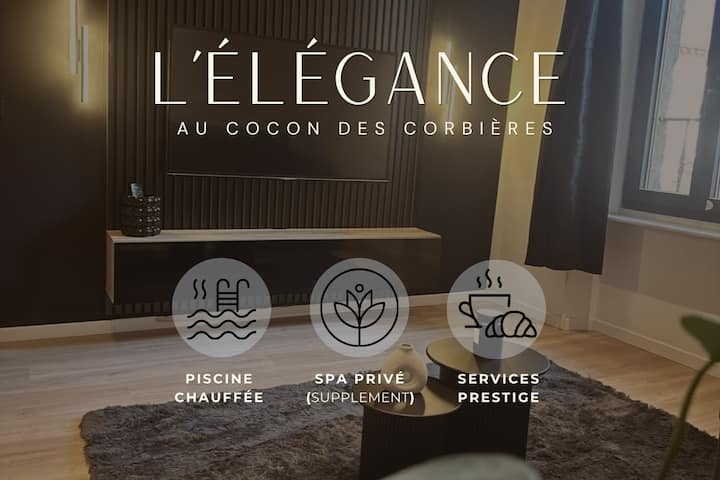 Lélégance Spa Privatif Piscine Chauffée - Lézignan-Corbières