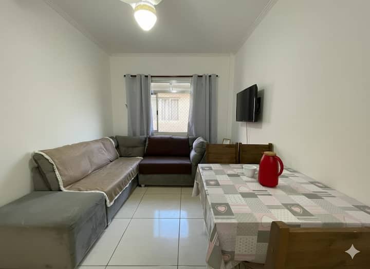 Apê à Beira-mar C/ Vaga E Wi-fi - Praia Grande