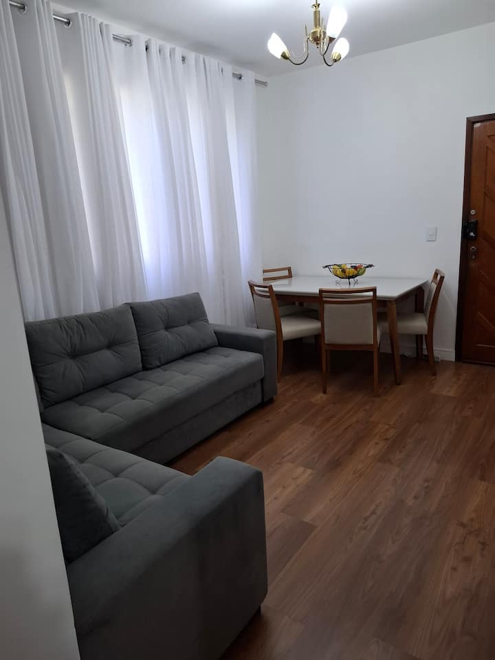 Apartamento Completo: 1 Suíte + 1 Quarto - Belo Horizonte