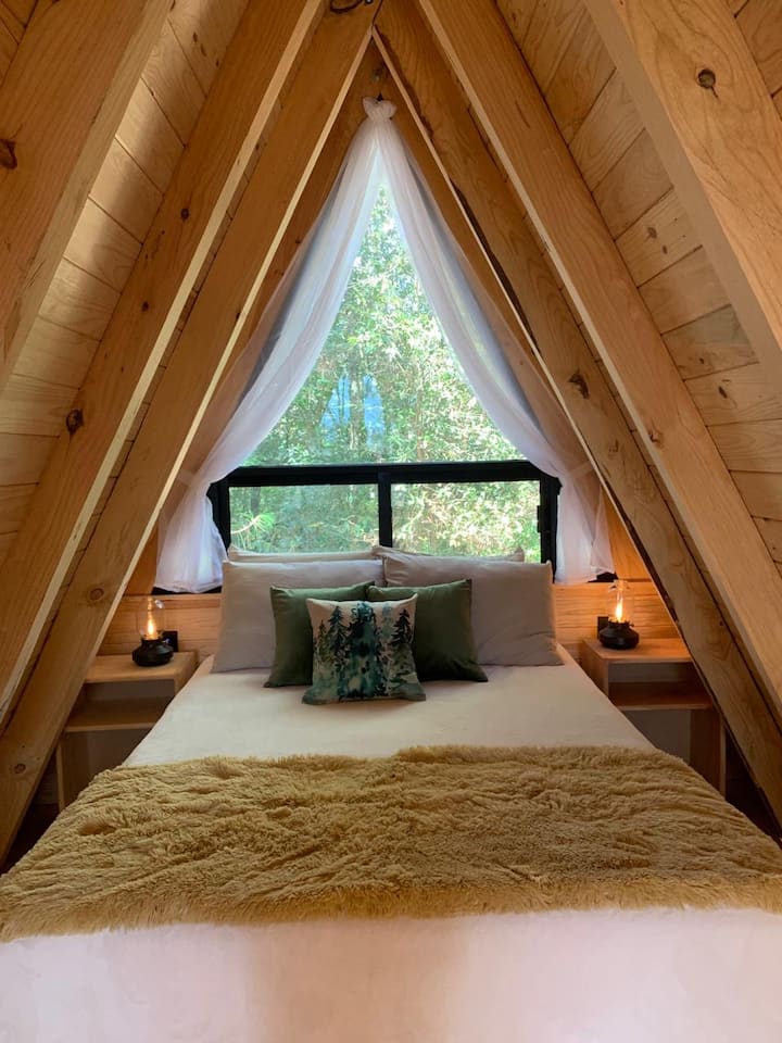 Acogedora Cabaña De Madera En El Bosque, Zacatlán - Zacatlán