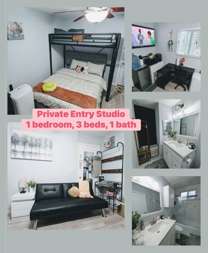 Unit B Quiet Studio Near Beach,disney & Lit Saigon - Stanton, CA