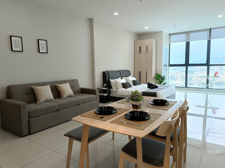 Atria Mall[king Bed/washer/netflix/lv 17 Cityview] - Petaling Jaya