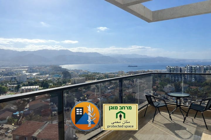 Mini Penthouse De Luxe Avec Vue Exceptionnelle - Eilat