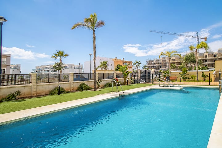 Bright 1b Apartment 1 Min From The Beach - Torrox