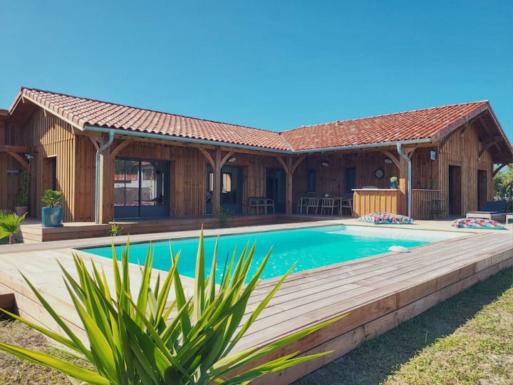 Magnifique Villa Glycine Avec Piscine - Moliets-et-Maa