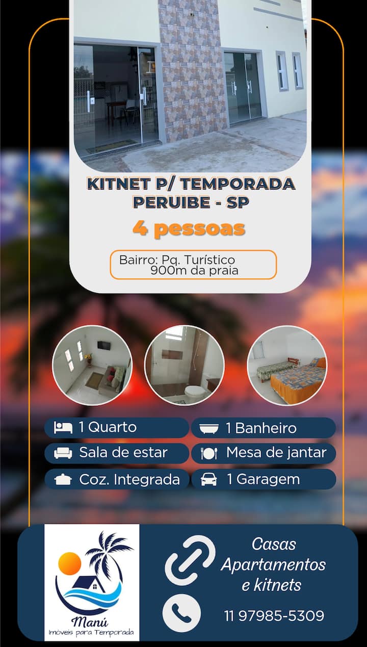 Loft Mobiliado Em Peruíbe (Kitnet) - Peruíbe