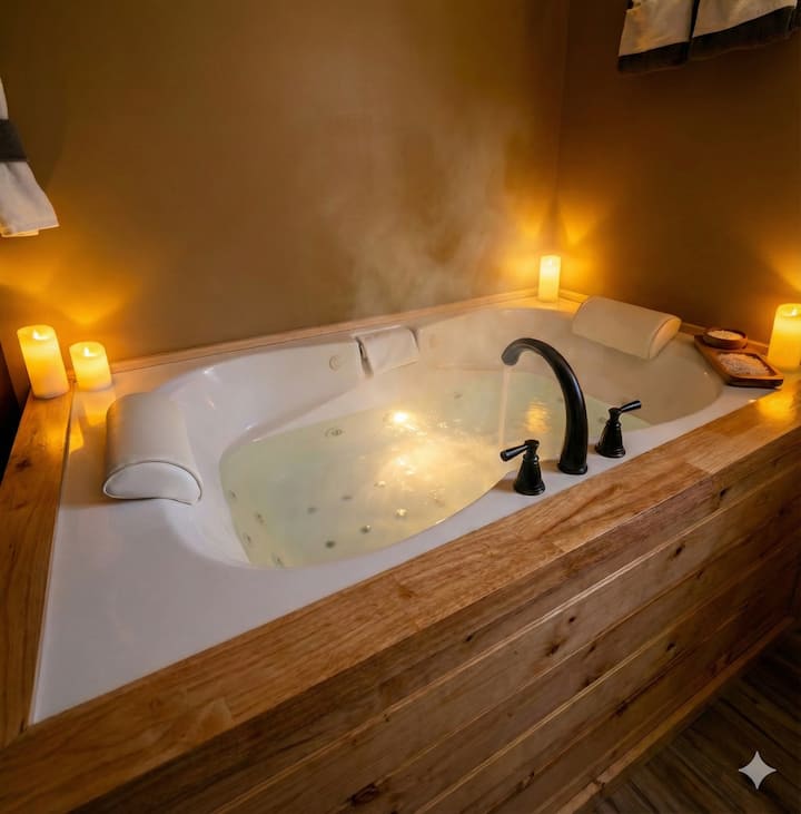 Cozy Adirondack King Studio W/ Private Jacuzzi - Lake George, NY