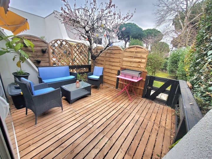 T2 Avec Jardin, 10min Plage - La Grande-Motte