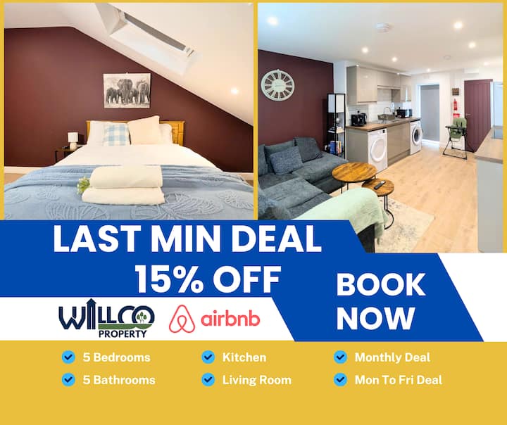 Last-minute Escape | 15% Off | Book Now | Wifi - Derby