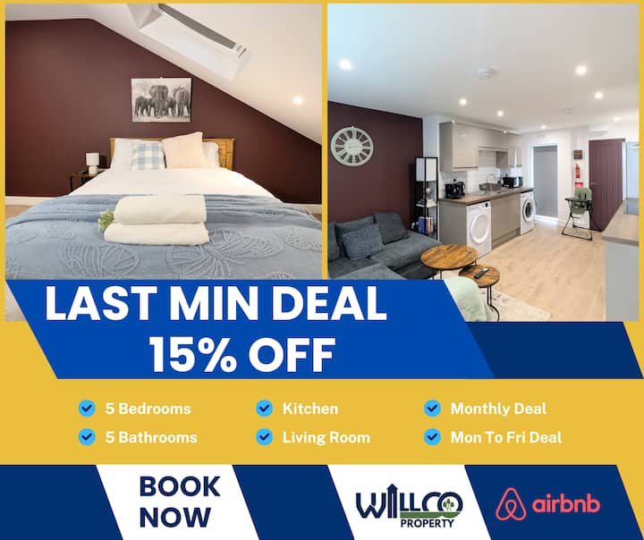 Book A Month 20% Off | Wifi | Contractor |Sleeps10 - Derby